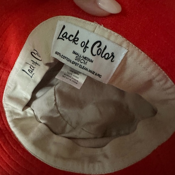 Lack Of Color | Accessories | Lack Of Color Bold Red Terry Bucket Hat S ...